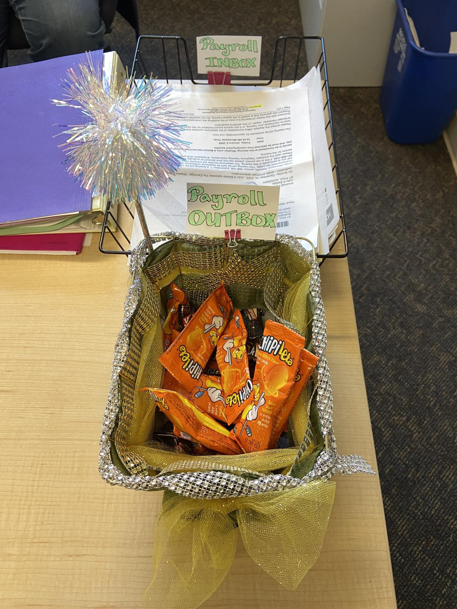 Sweet payday: Payroll Coordinator Emily La Fave uses candy to foster ...
